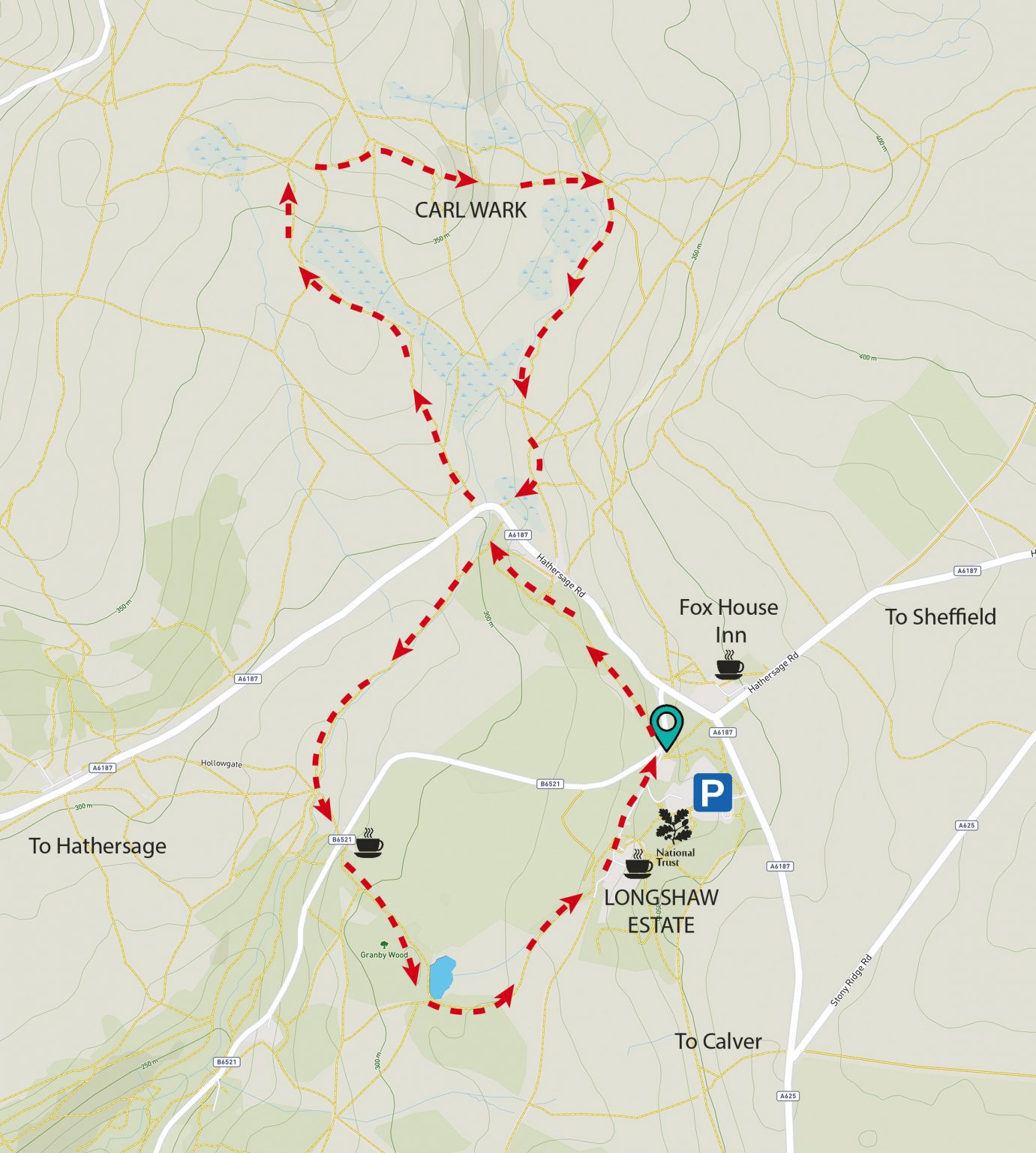 Walk Derbyshire - Toad's Mouth, Carl Wark & The Upper Reach of Burbage ...
