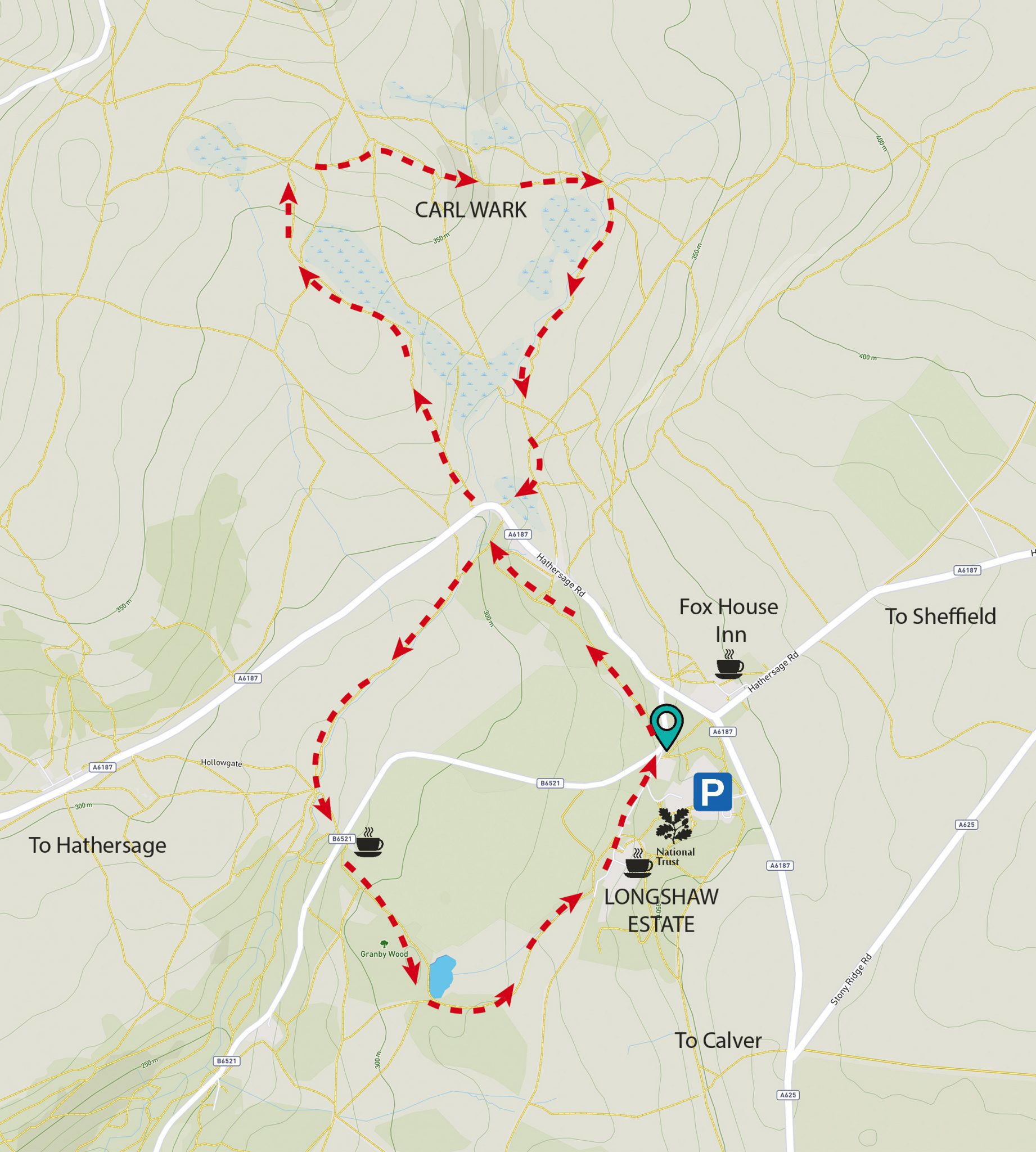 Walk Derbyshire - Toad's Mouth, Carl Wark & The Upper Reach of Burbage ...